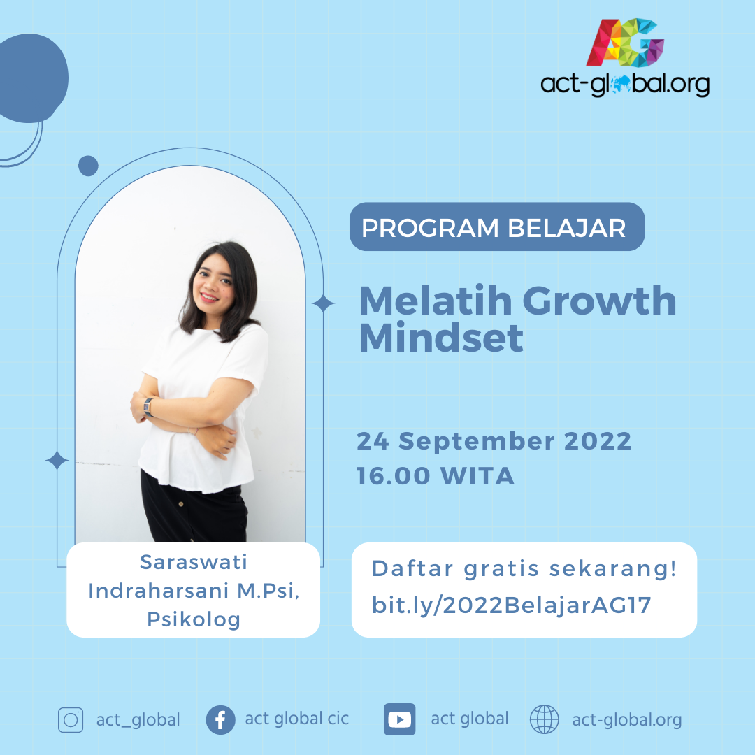 Indorelawan - Belajar: Melatih Growth Mindset.