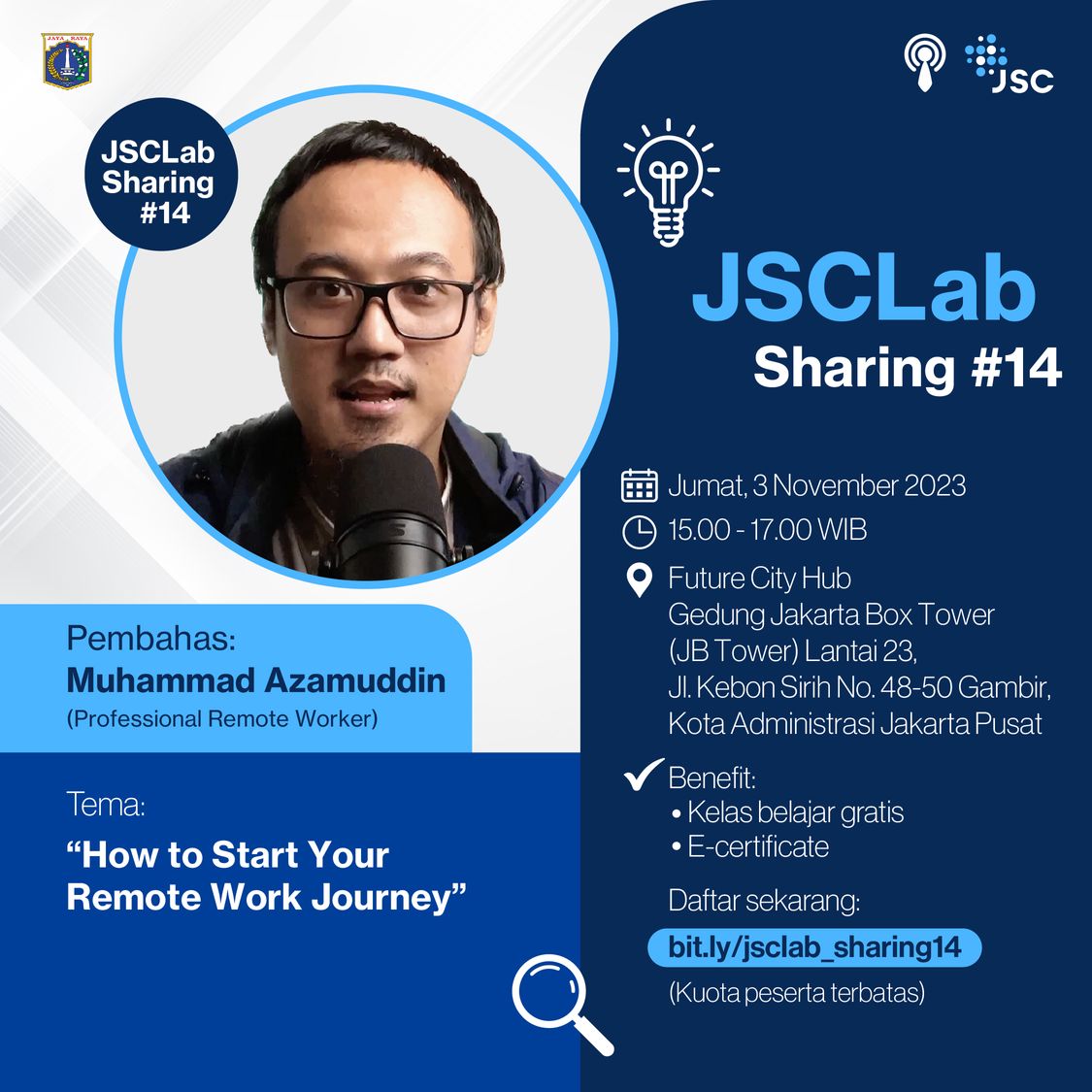 Indorelawan - Kelas Bareng Pakar JSC Lab Sharing #14