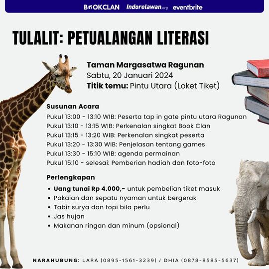 Indorelawan - TULALIT: PETUALANGAN LITERASI