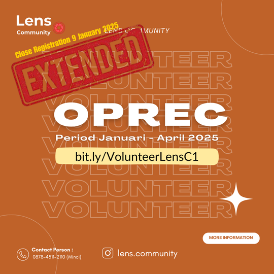 Indorelawan - EXTENDED OPREC VOLUNTEER LENS COMMUNITY 2025